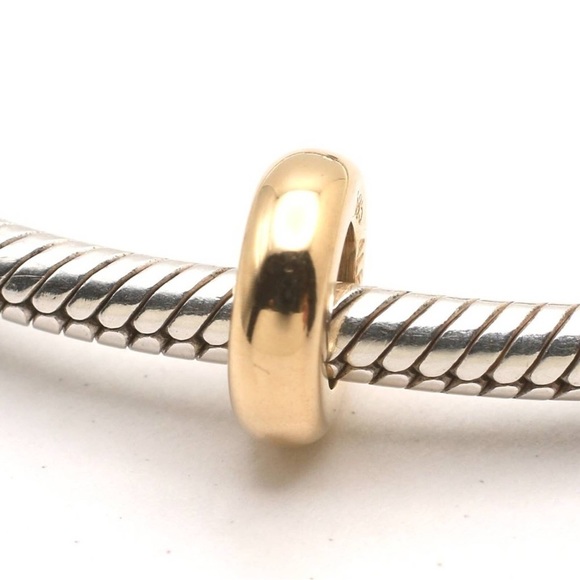 Pandora | Jewelry | Pandora 4k Gold Smooth Spacer | Poshmark